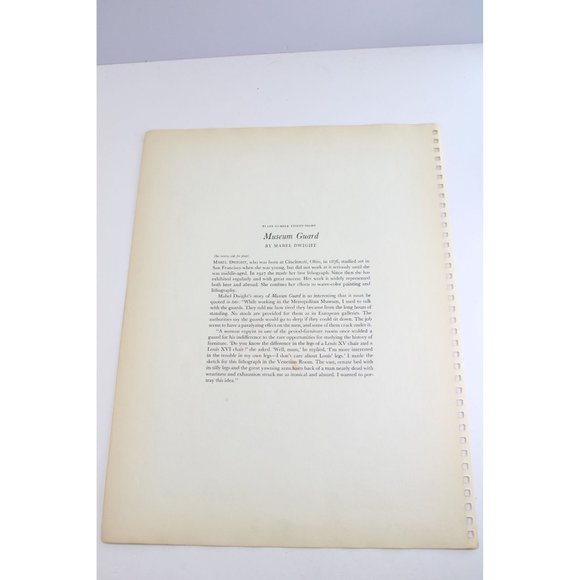 Mabel Dwight | Art | Mabel Dwight Print Museum Guard Vintage 7732 ...